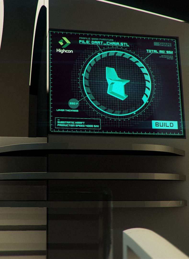 HighCon Shape - HOUND STUDIO 3d printing production by lasers